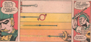 Bizarre Baseball Culture: Green Arrow and Elongated Man in a tale with ...